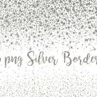 Glitter Confetti Borders, Photoshop Overlays, Rainbow Stars, Heart ...