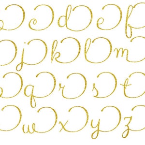 Gold Glitter Alphabet Clip Art, Gold Alphabet, Digital Clipart, Numbers ...