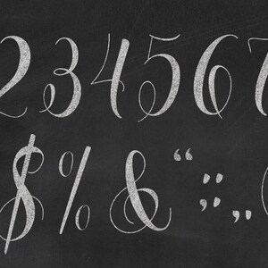 Chalkboard Alphabet Clip Art, Chalk Digital Clipart, Font, Letters ...