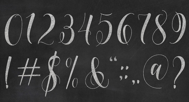 Chalkboard Alphabet Clip Art, Chalk Digital Clipart, Font, Letters ...