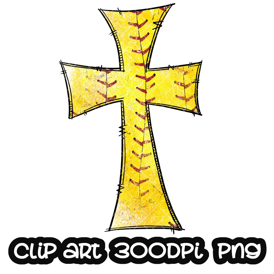 Cross Softball | Cross PNG | Sport Cross | Cross Watercolor ...