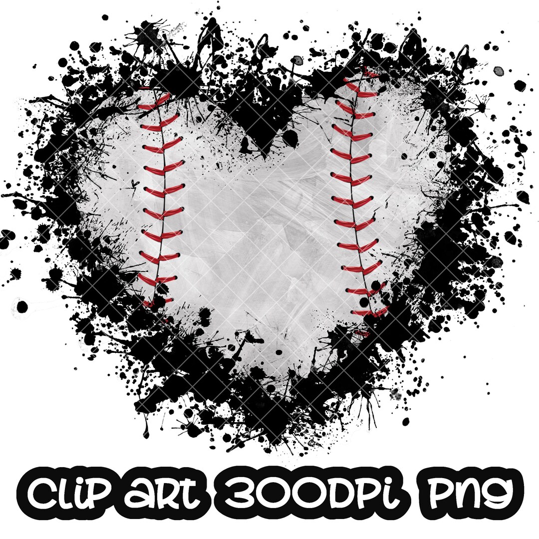 Heart Baseball | Heart PNG | Sport Heart | Heart Watercolor ...
