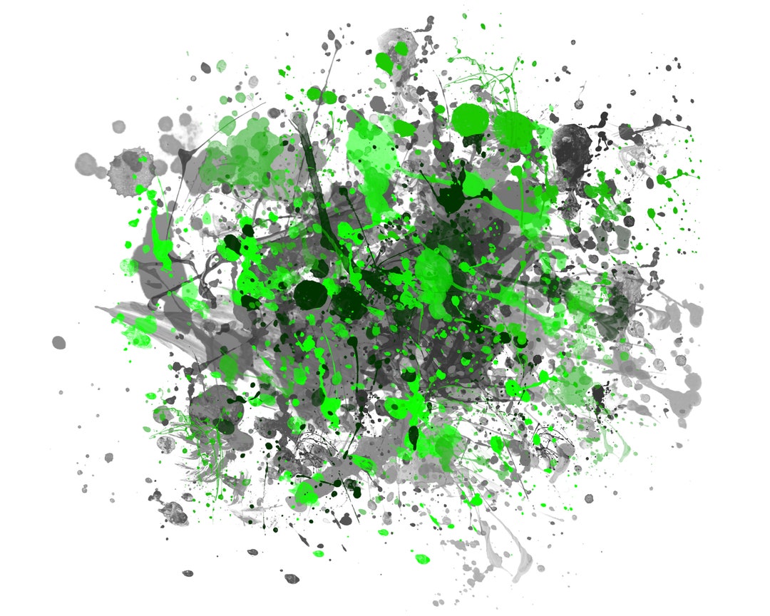 Background Paint Splatter Grey Green Splash Frame Splatter Background ...