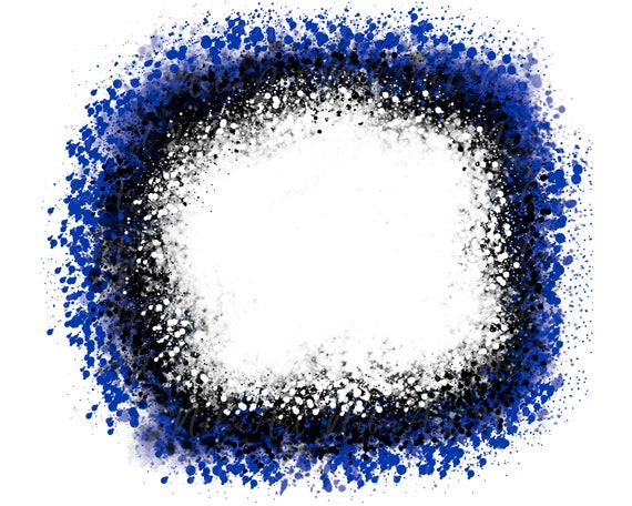 Blue Splatter Paint Wallpaper