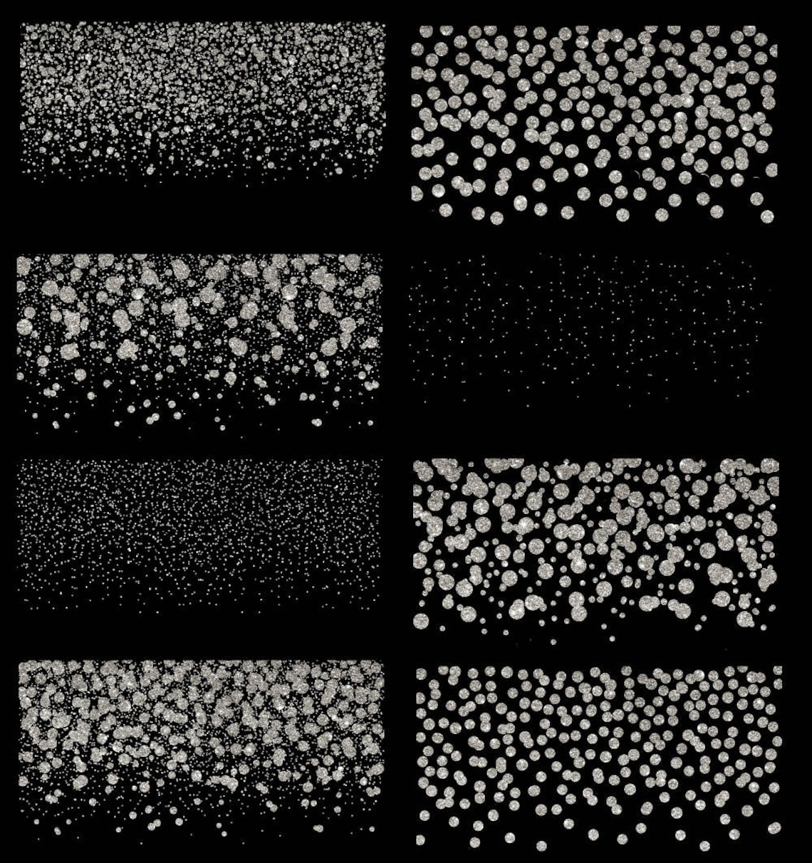Silver Glitter Border, Confetti Borders,clipart Silver, Glitter Clip ...