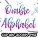 Purple Watercolor Alphabet Clipart, Watercolor Letters, Digital Clipart ...