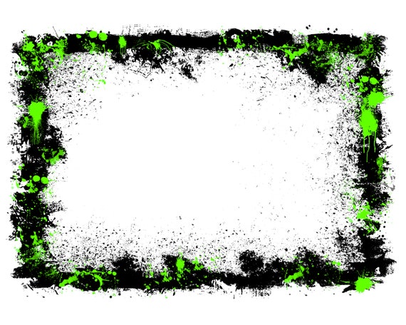 Dark Green Border Png