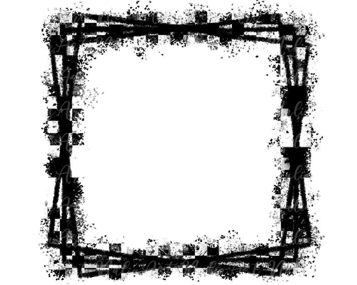 Frame Background Checkered Flag Distressed Print Checkered - Etsy
