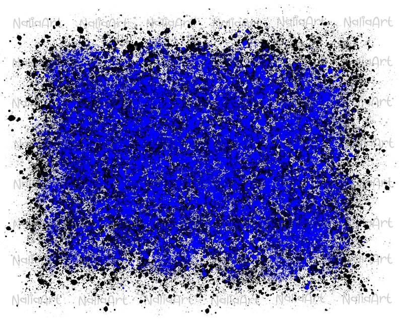 Background Paint Splatter Black Blue Splash Frame Splatter - Etsy