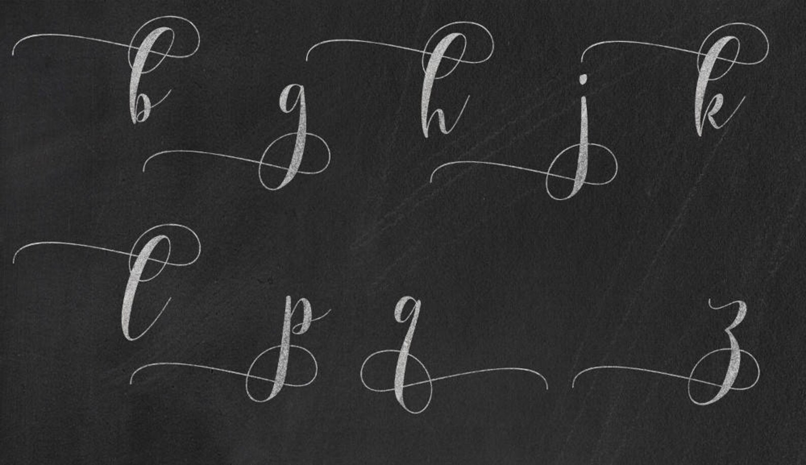 Chalkboard Alphabet Clip Art Chalk Digital Clipart Font - Etsy