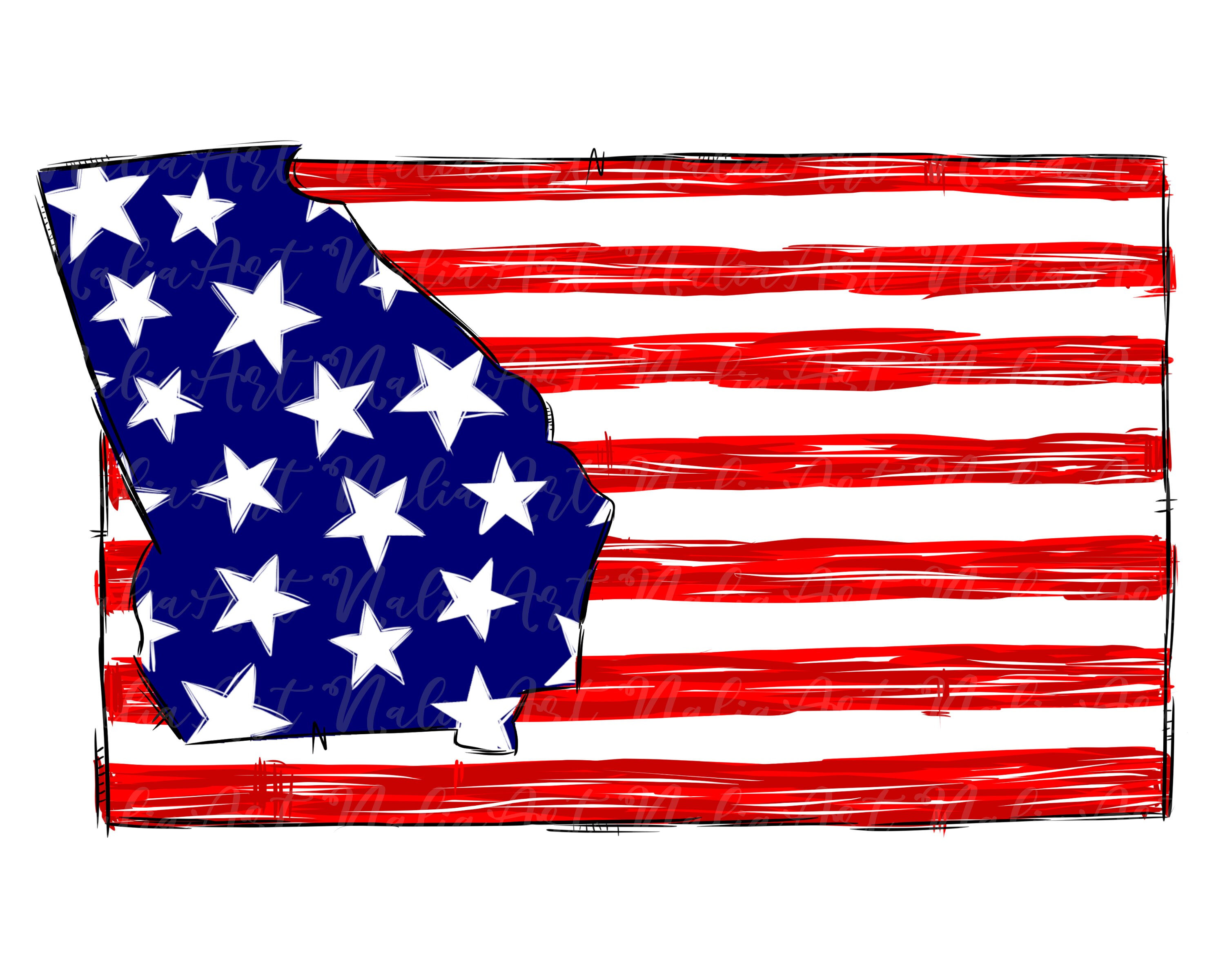 Waving American Flag Clip Art Png