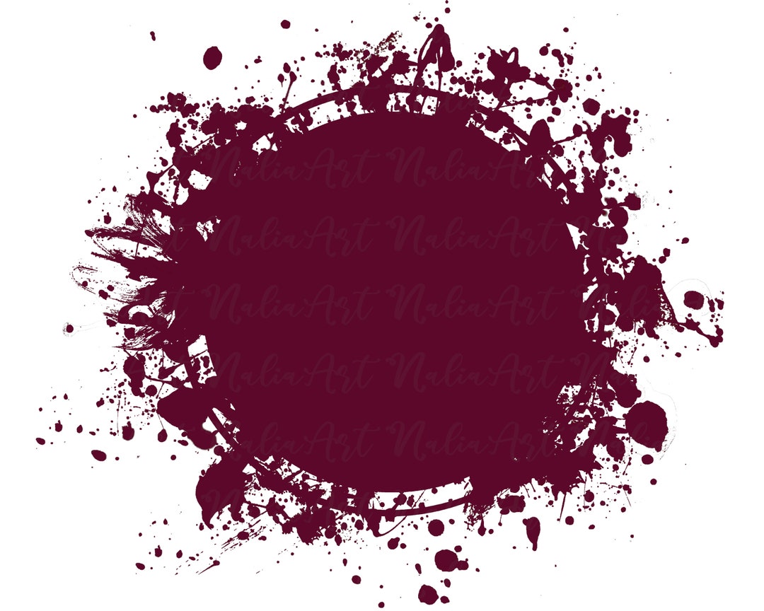 Background Paint Splatter Claret Splash Frame Splatter Background ...