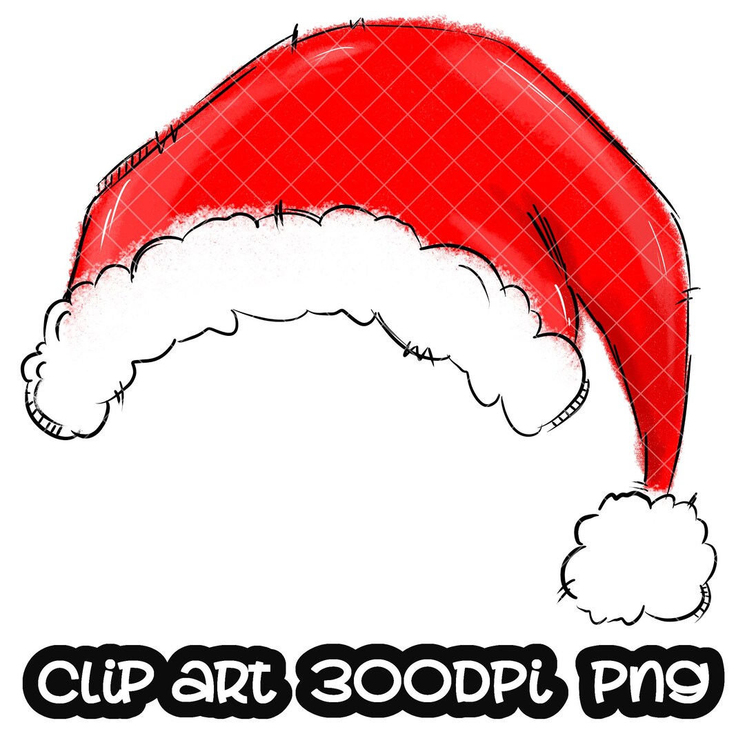 Santa Claus Hat Sublimation Design PNG | Christmas Clip Art ...