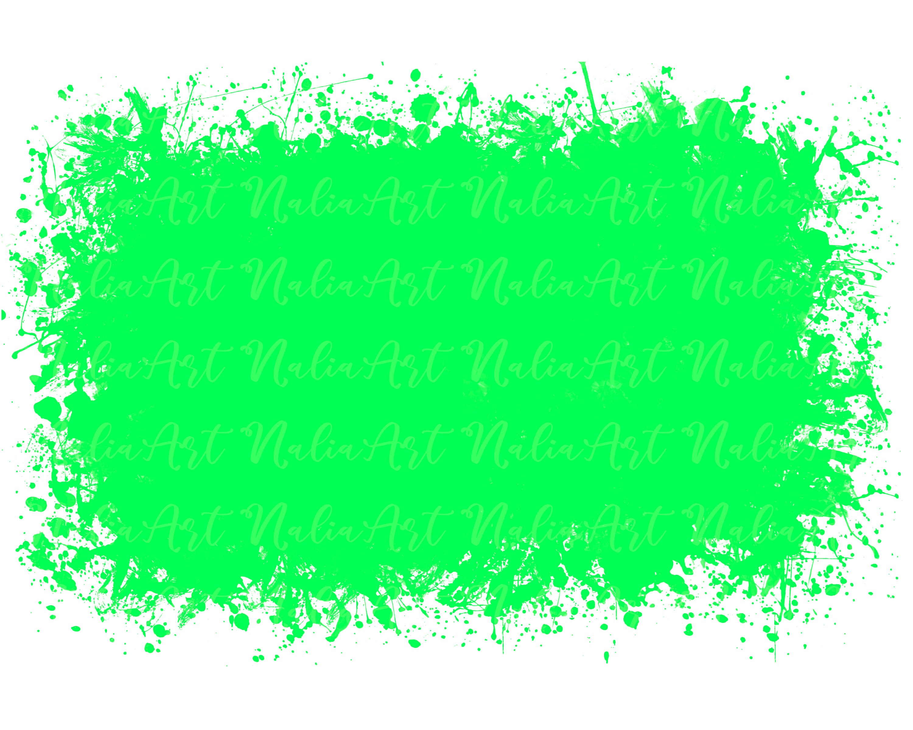 Background Paint Splatter Green Splash Frame Splatter - Etsy