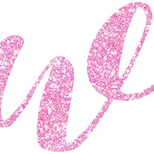 Pink Glitter Alphabet Clip Art, Pink Alphabet, Digital Clipart, Numbers ...