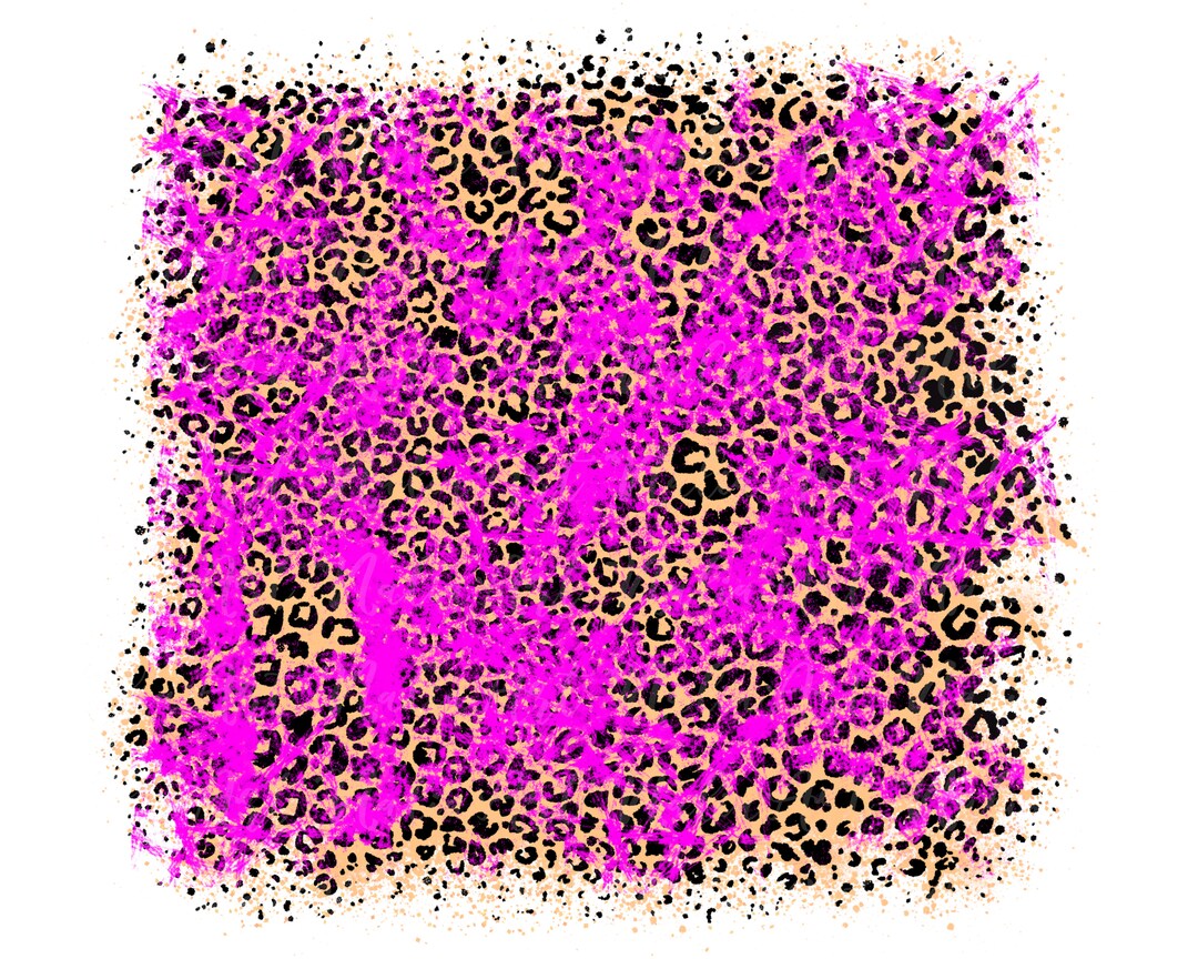 Background Leopard Pink Distressed Print Grunge Splash Frame Splatter ...