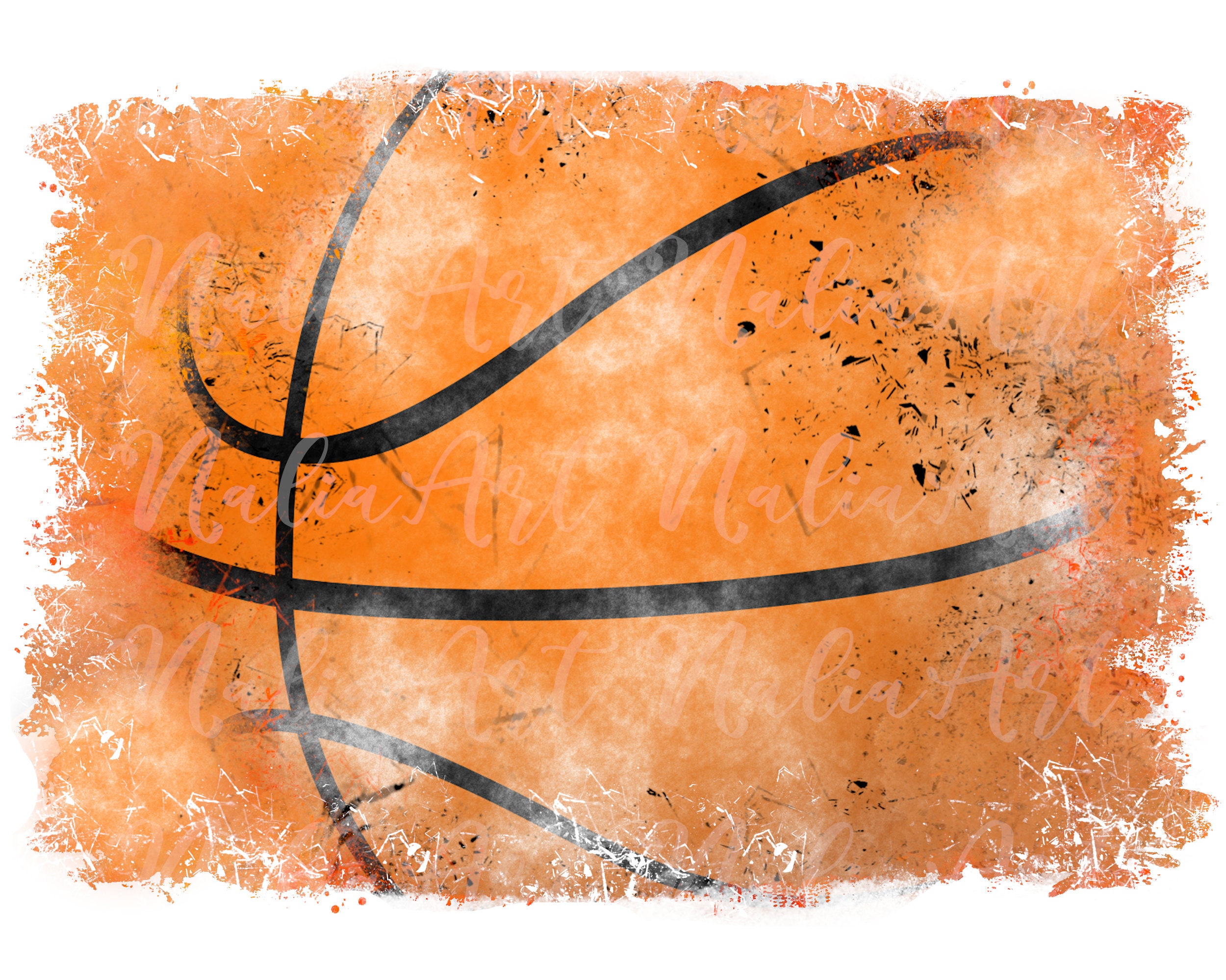 Background Basketball Grunge Distressed Print Basketball - Etsy