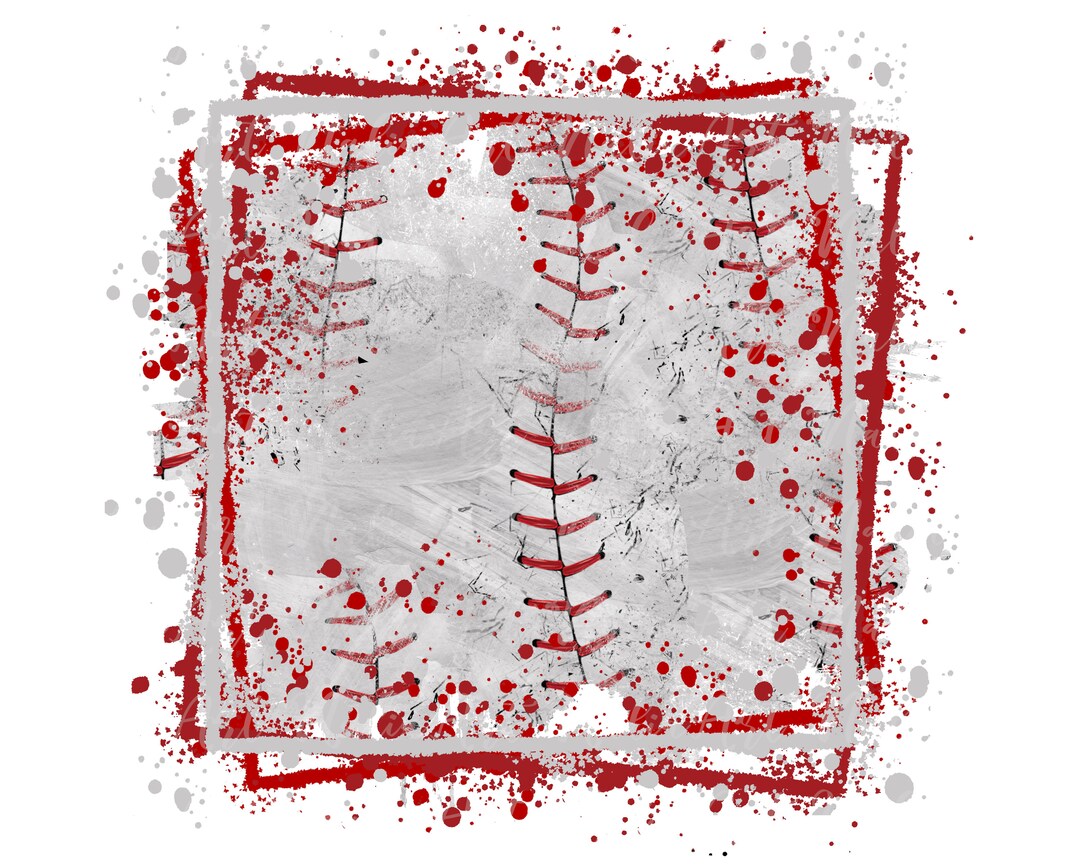 Background Baseball Grunge Distressed Print Baseball Splash Frame ...