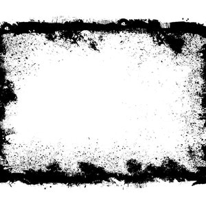Frame Splatter Black Background Printable Artwork Splash Frame Paint ...