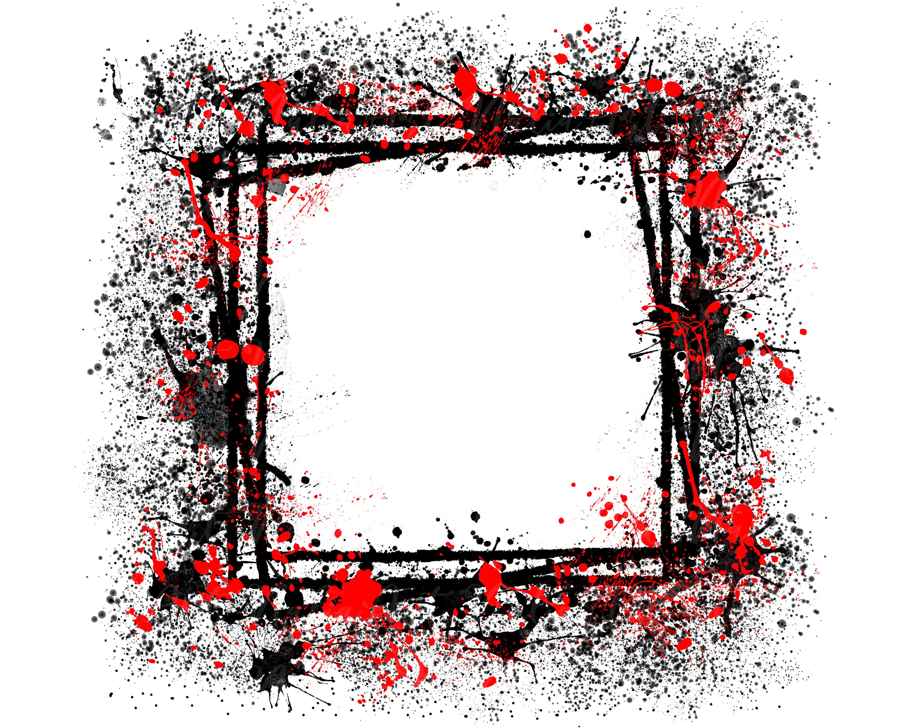 Blood Splatter Black Background Png