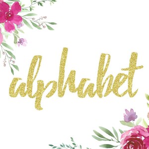 Gold Glitter Alphabet Clip Art, Gold Alphabet, Digital Clipart, Numbers ...