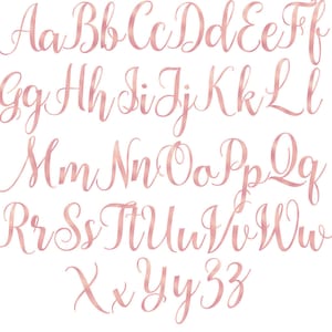 Pink Alphabet Clip Art, Pink Foil Alphabet, Digital Clipart, Font ...