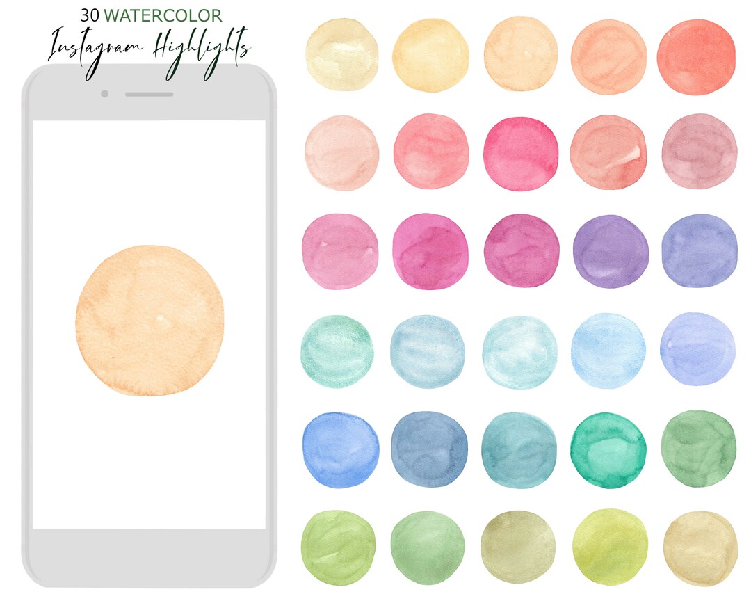 Instagram Story Highlight Icons Instagram Story Covers Watercolor ...