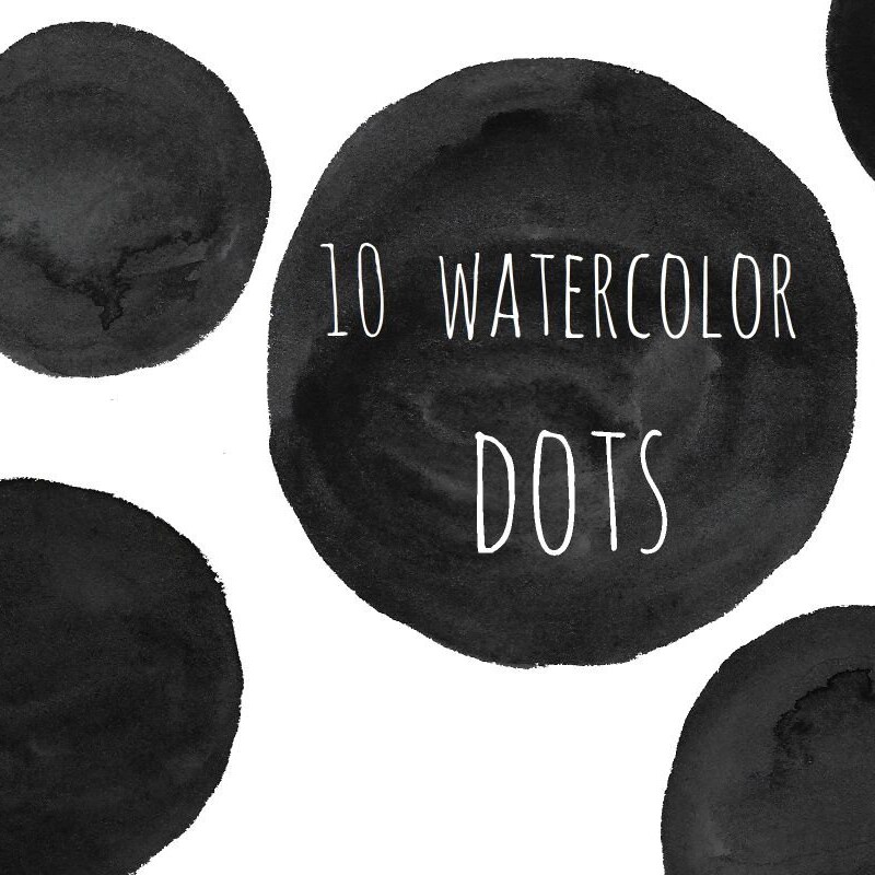 Watercolor Circles - Etsy