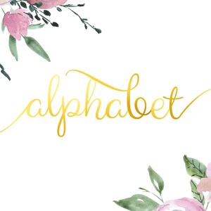 Gold Alphabet Clip Art Gold Foil Alphabet Digital Clipart - Etsy