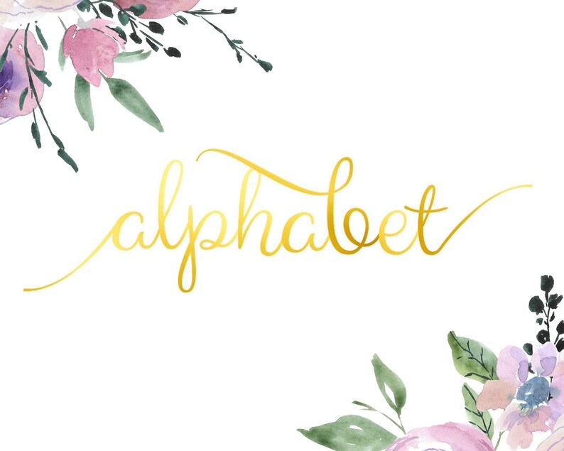 Gold Alphabet Clip Art Gold Foil Alphabet Digital Clipart - Etsy