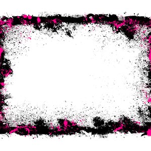 Frame Splatter Black Pink Background Printable Artwork Splash Frame ...