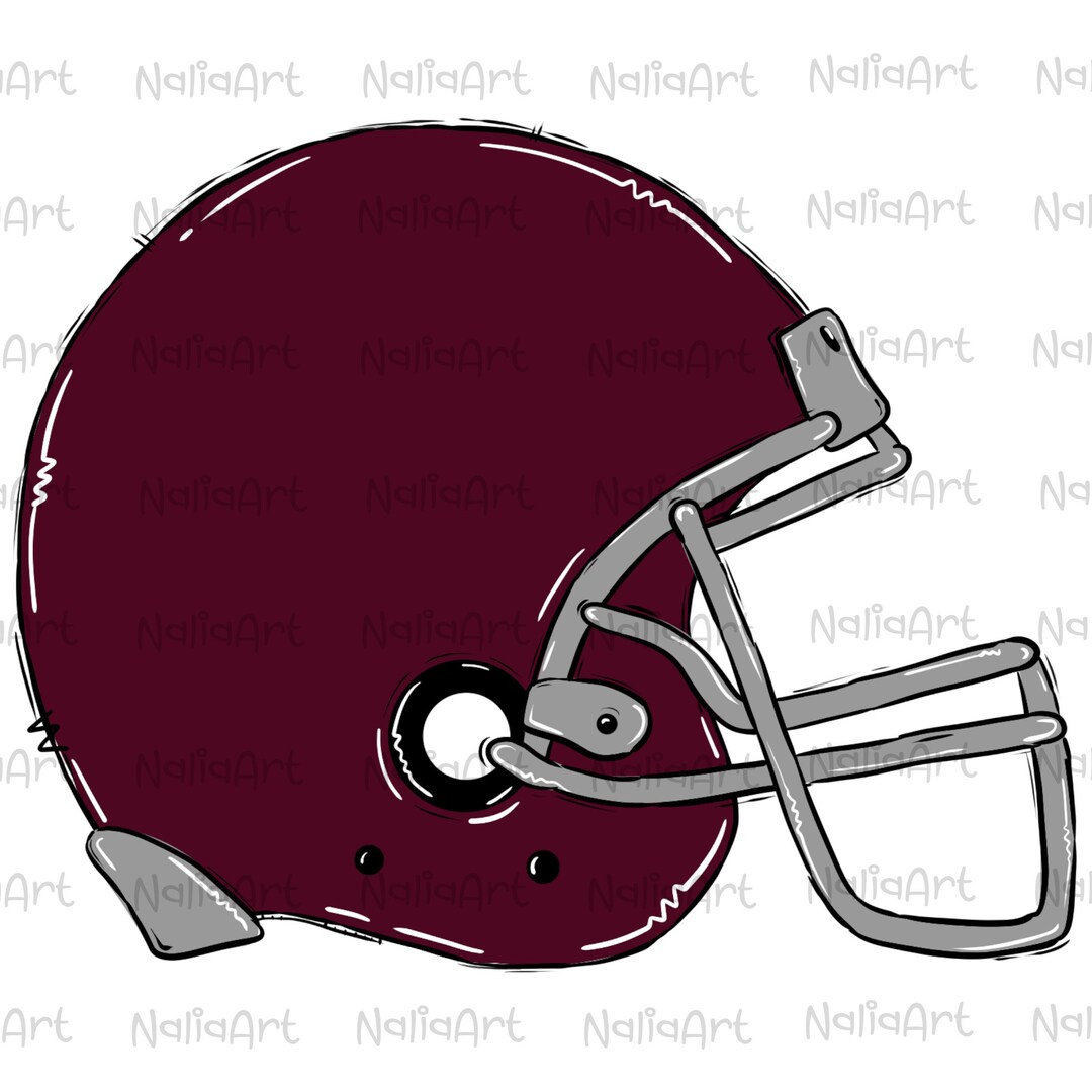 Helmet Football Maroon Digital Download Sublimation Game Time Sport ...