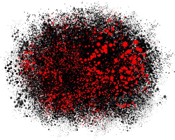 Black Paint Splatter No Background