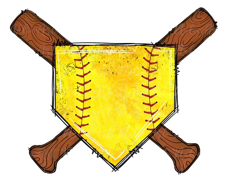 Softball Home Plate Softball Background Sport Background - Etsy