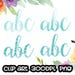 Alphabet Clip Art, Glitter Foil Blue Alphabet, Digital Clipart, Letters ...