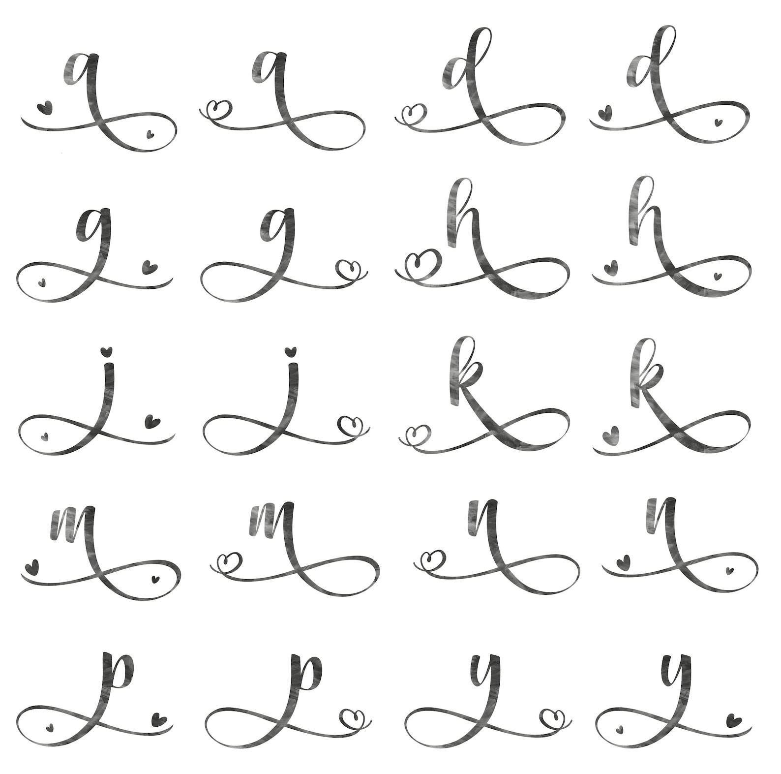 Black Watercolor Alphabet Clipart Watercolor Letters Digital - Etsy