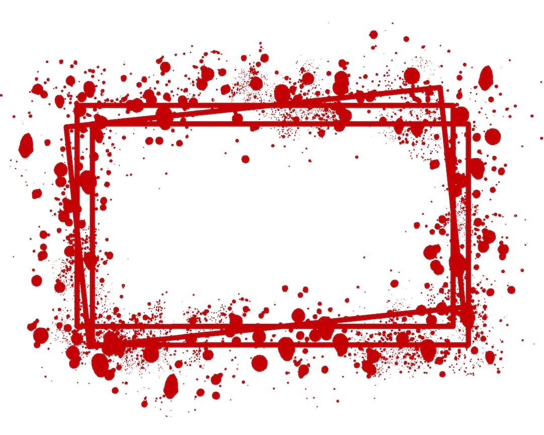 Frame Splatter Red Background Printable Artwork Splash Frame Paint ...