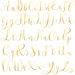 Gold Alphabet Clip Art Gold Foil Alphabet Digital Clipart - Etsy