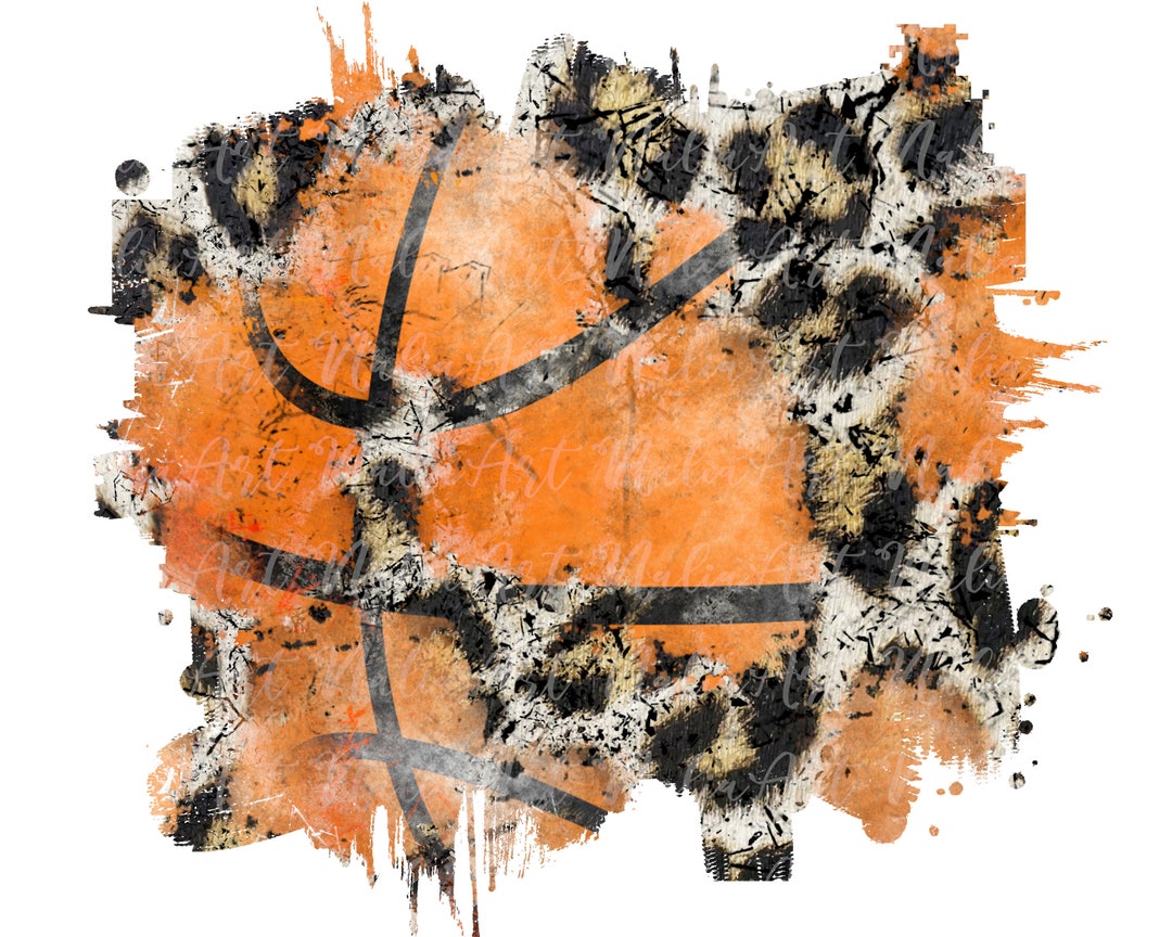 Background Leopard and Basketball Grunge Distressed Print - Etsy