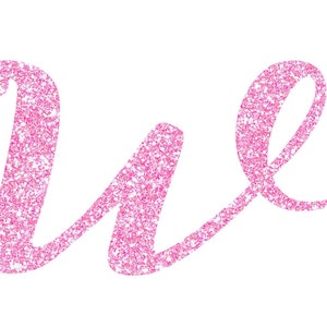 Pink Glitter Alphabet Clip Art, Pink Alphabet, Digital Clipart, Numbers ...