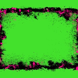 Frame Splatter Black Pink Background | Printable Artwork | Splash Frame ...