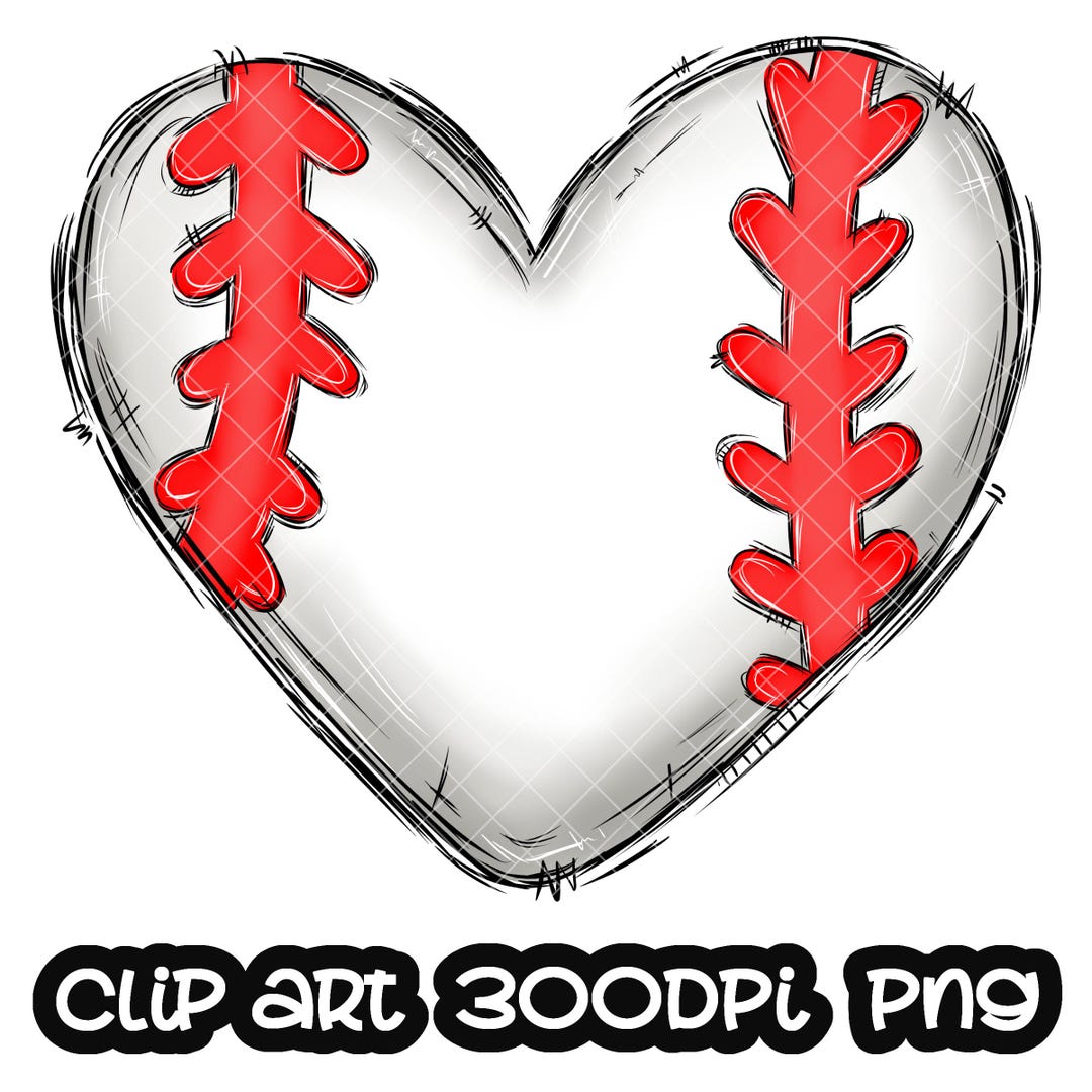 Heart Baseball | Heart PNG | Sport Heart | Heart Watercolor ...