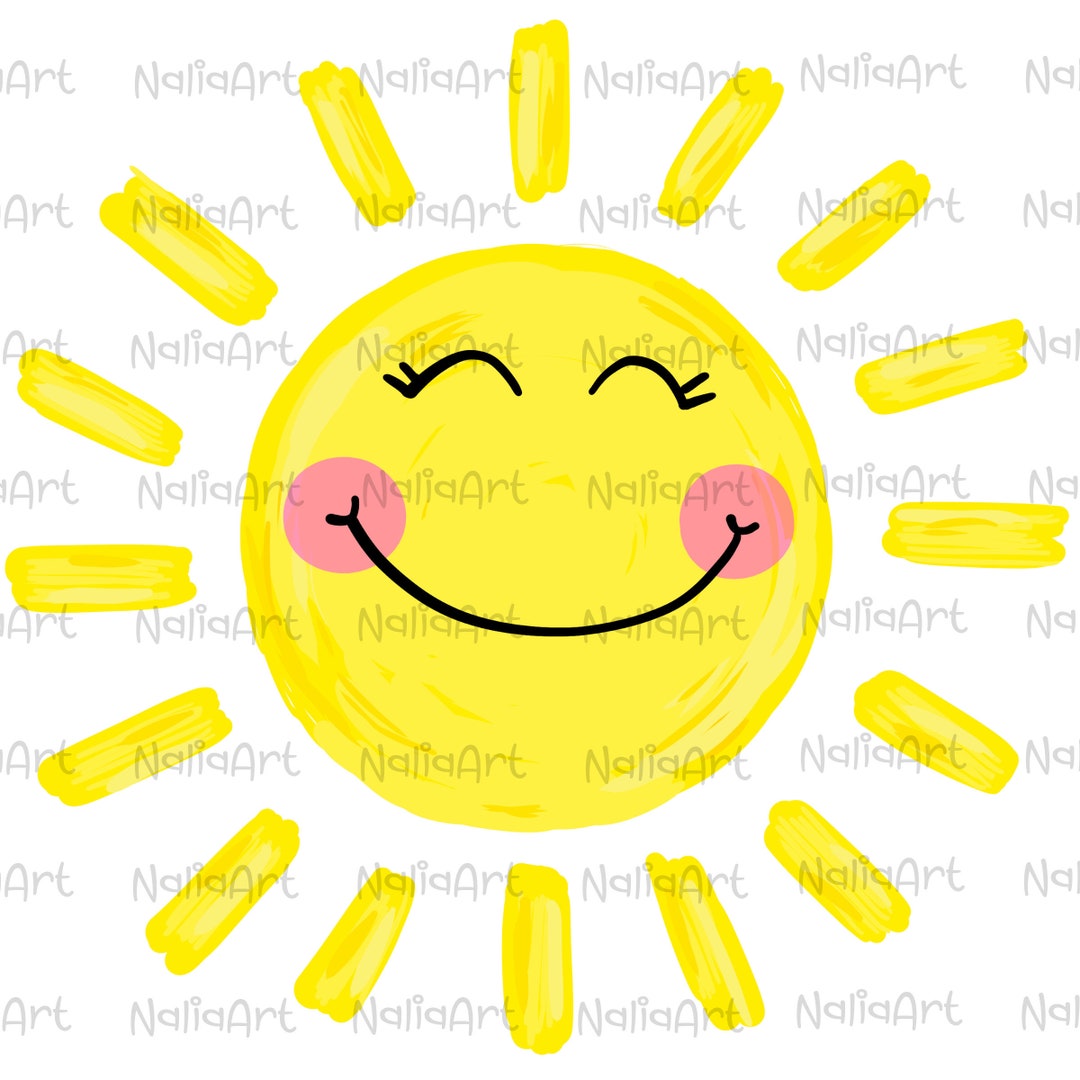 Sun Doodle Summer PNG Sublimation Sunshine Clip Art Summer Clip Art PNG ...