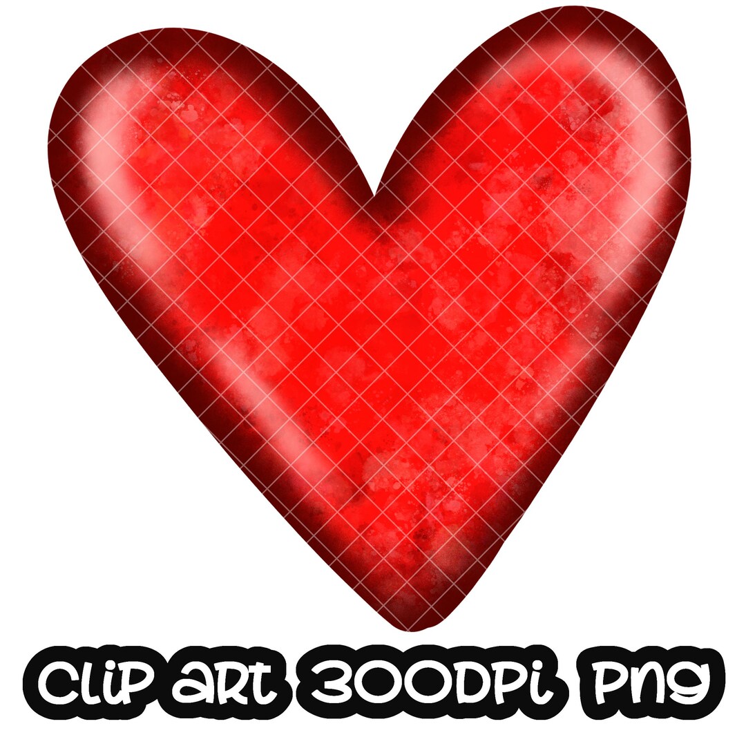 Heart Sublimation PNG | Heart PNG | Red Heart | Heart Watercolor ...