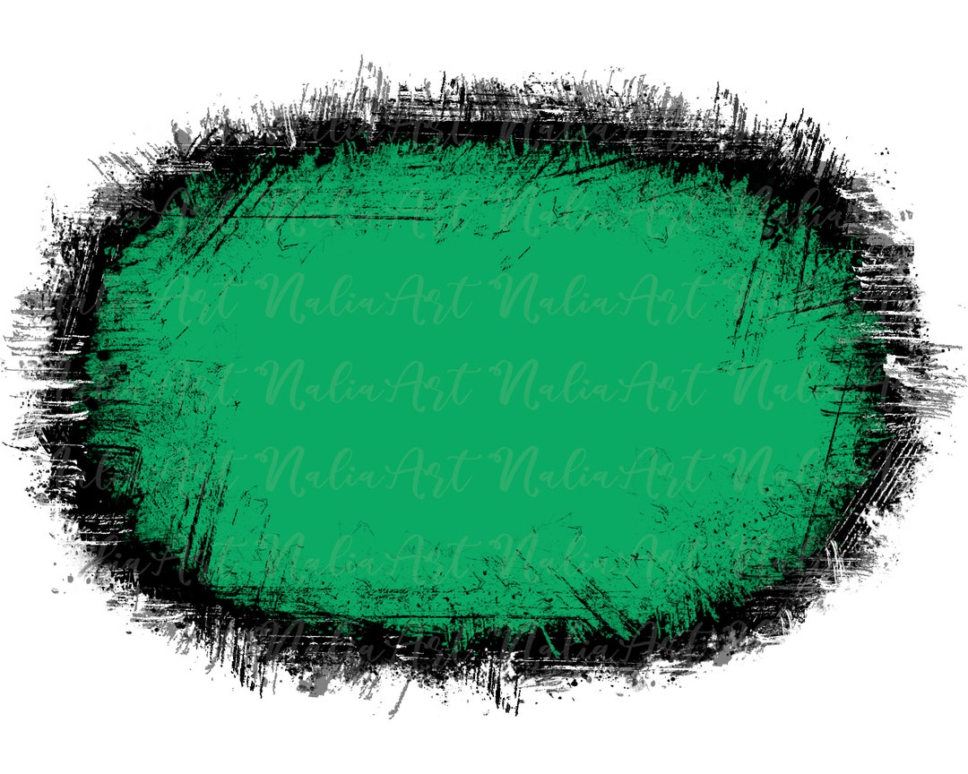 Frame Splatter Green Black Background Printable Artwork Splash Frame ...