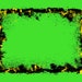 Frame Splatter Black Yellow Background | Printable Artwork | Splash ...