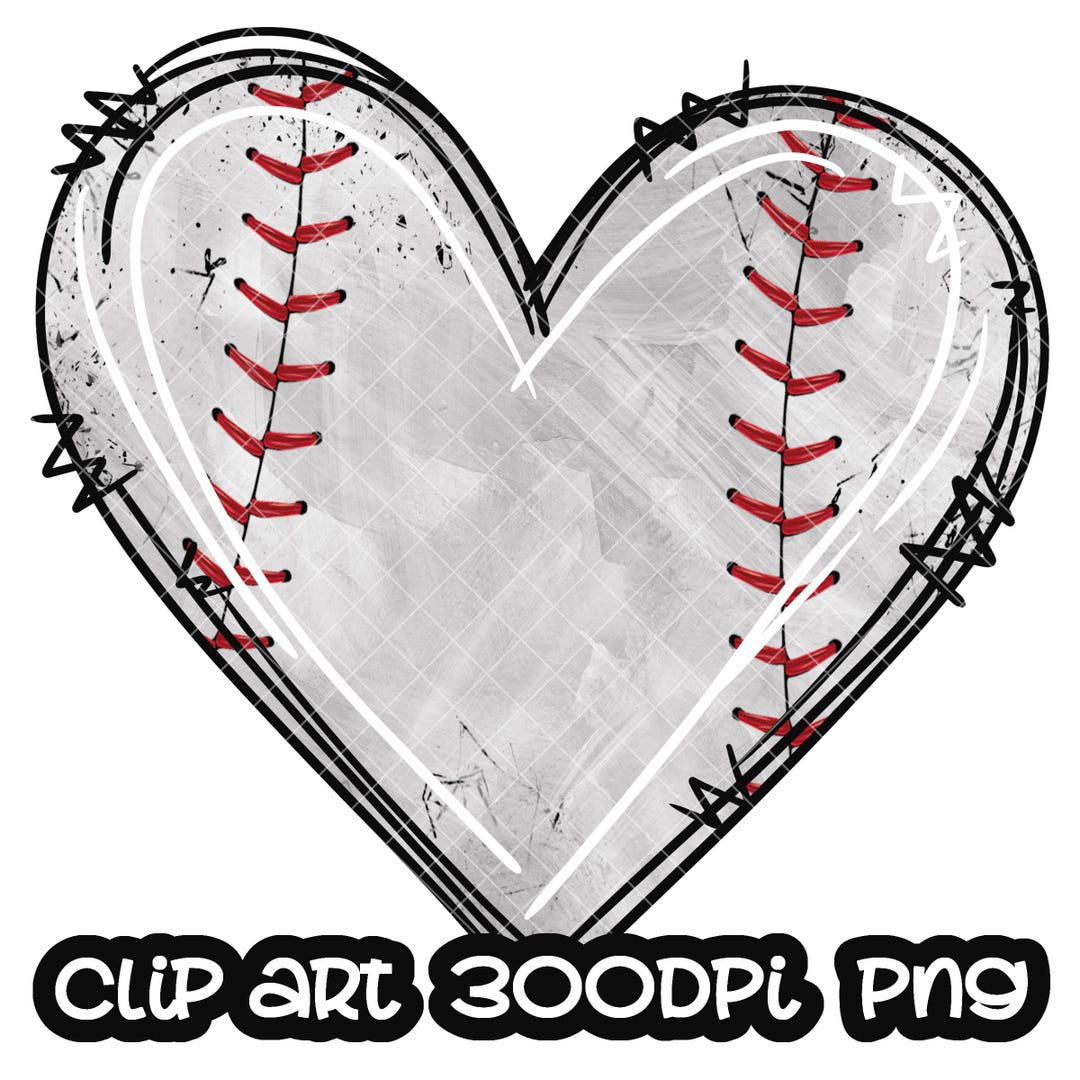 Heart Baseball | Heart PNG | Sport Heart | Heart Watercolor ...