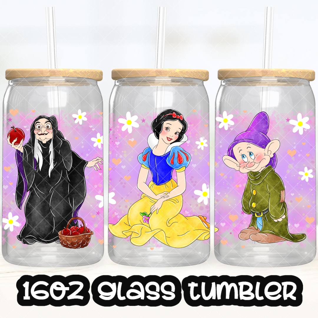 Anime Cartoon Princess Snow White Cup PNG File DIGITAL DOWNLOAD 16oz ...