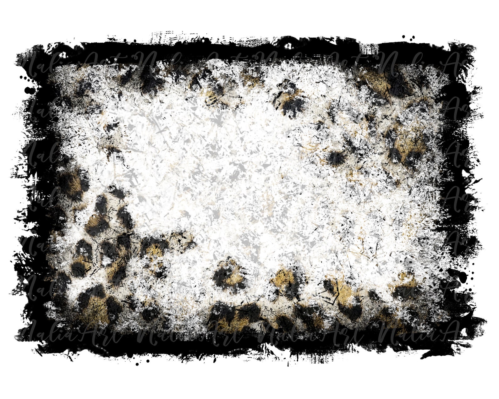 Background Leopard Distressed Print Leopard Grunge Splash - Etsy