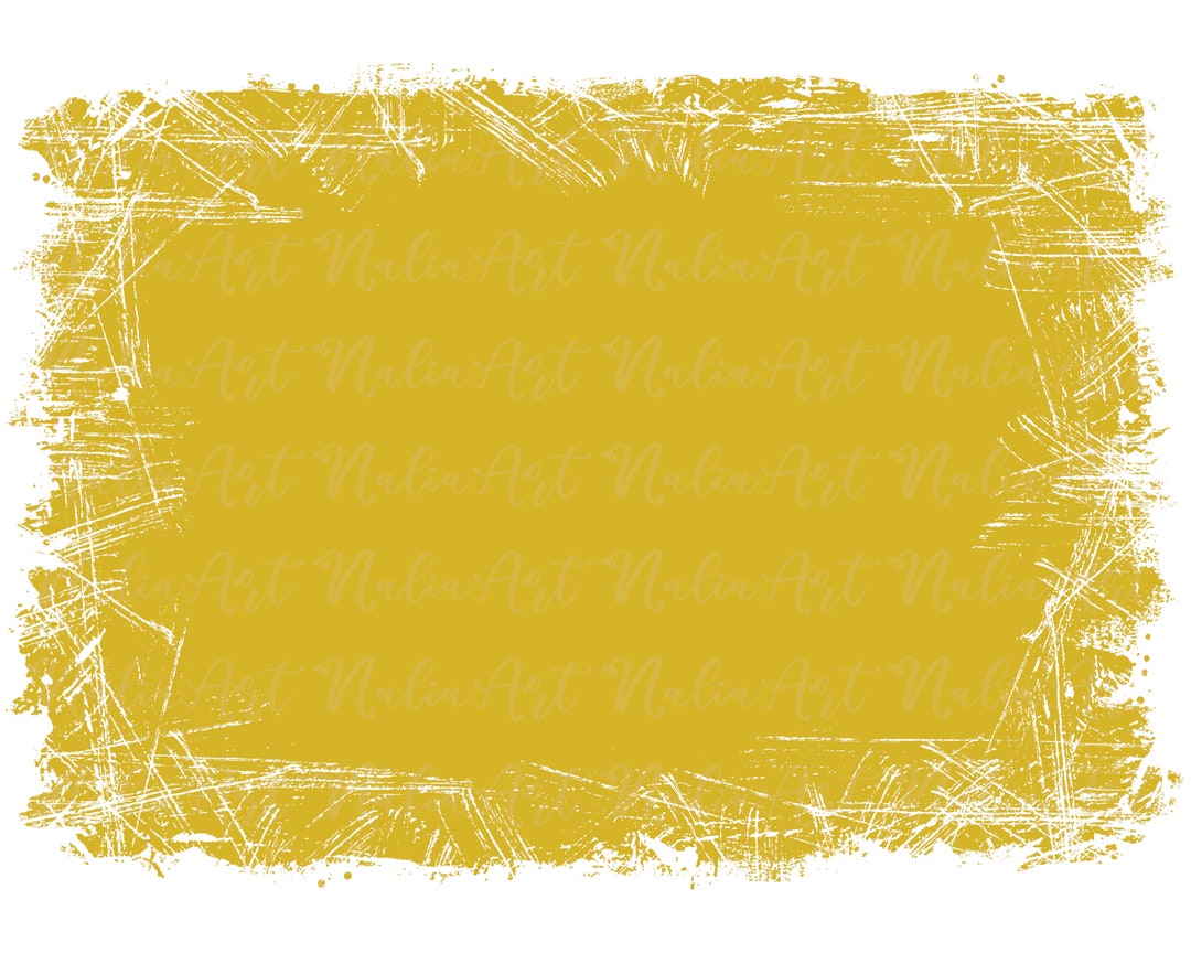Frame Splatter Yellow Background Printable Artwork Splash Frame Paint ...